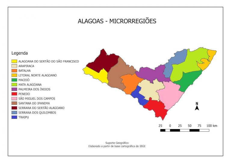 Mapa de Alagoas: Lista de cidades, Tipos de mapa e Curiosidades